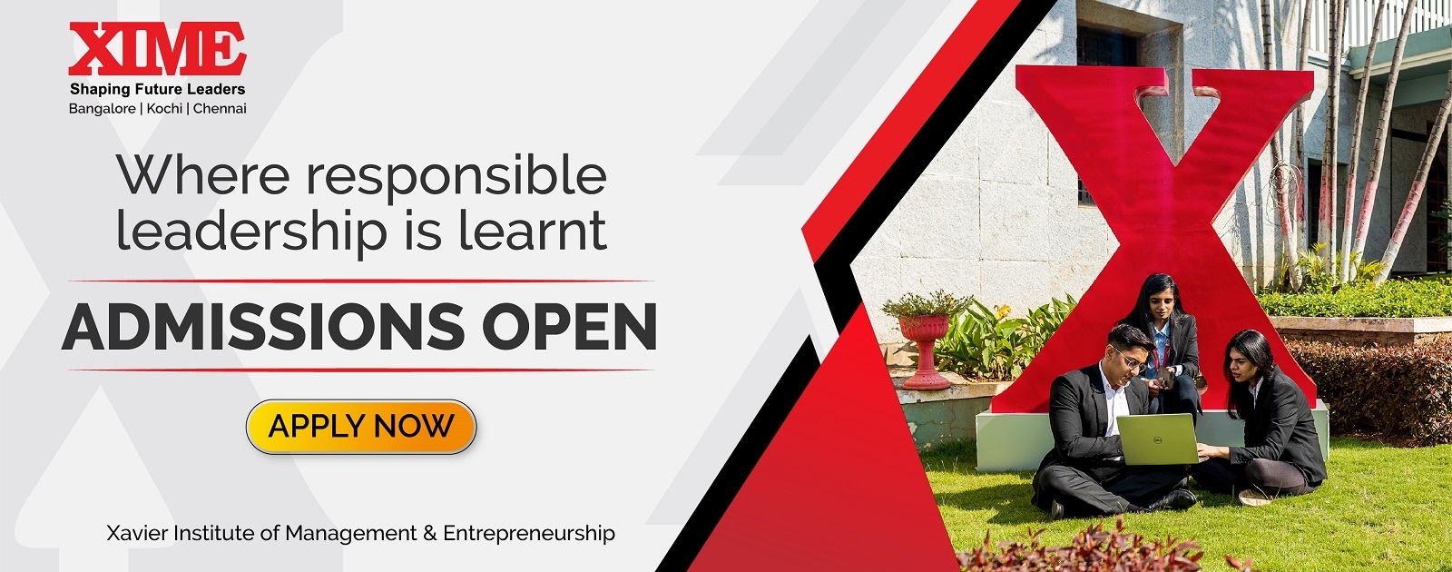 XIME - 2 year PGDM Program in Bangalore, Kochi and Chennai